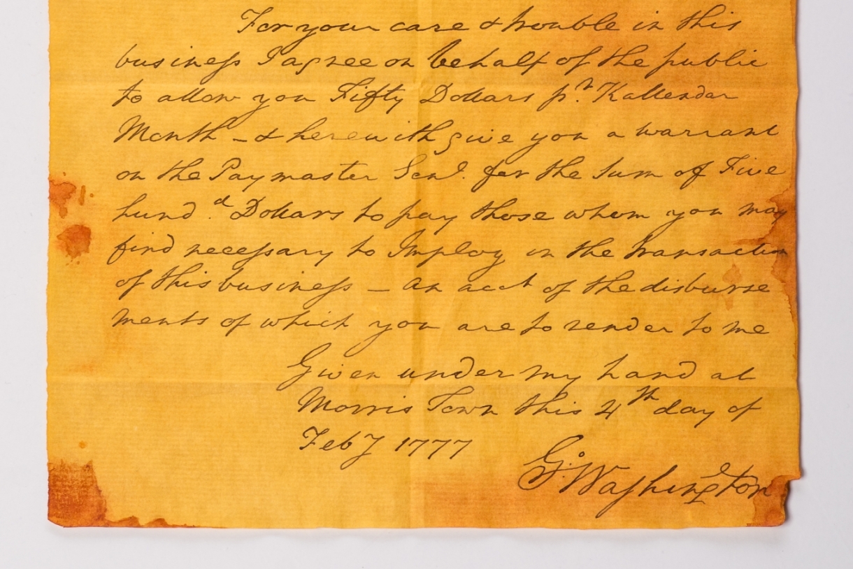 George Washington Spy Letter | International Spy Museum